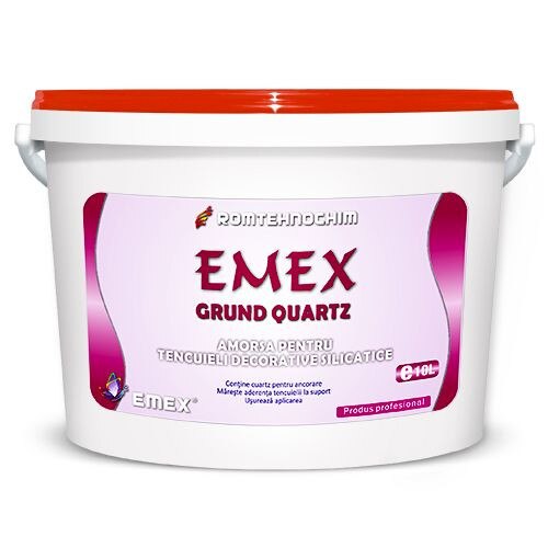 Grund Silicatic Amorsare cu Cuart - Tencuieli “EMEX”, Alb, Bidon 16 KG ...