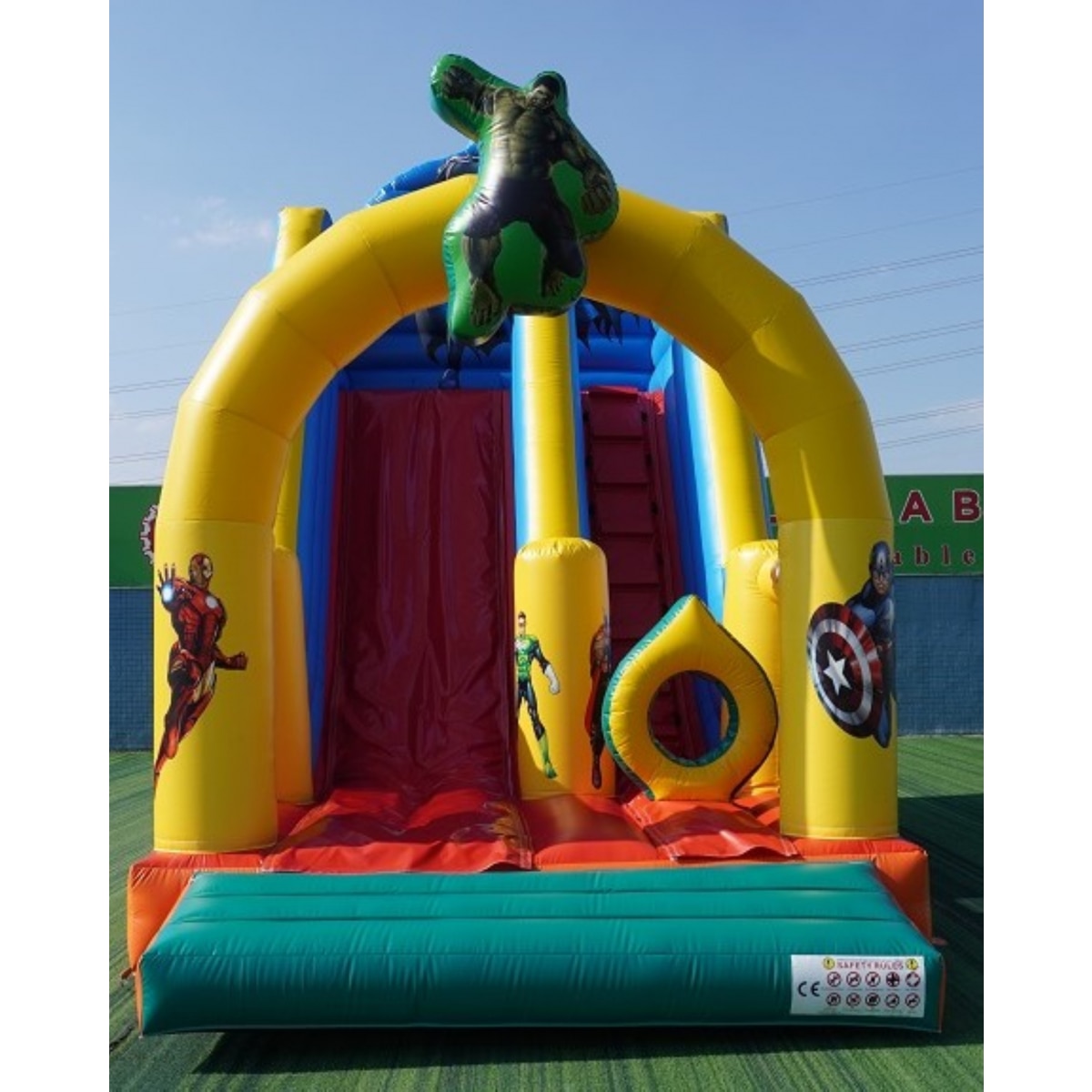 Centru de joaca tobogan gonflabil, Jungla, 7m (L) x 4m (l) x 7m (h ...