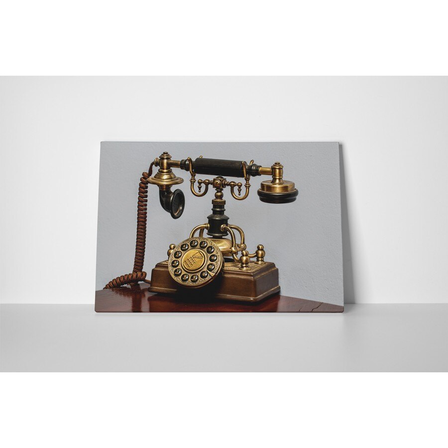 Telefon antic - Tablou Canvas - 25x35 cm - eMAG.ro