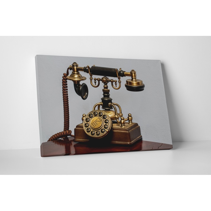 Telefon antic - Tablou Canvas - 25x35 cm - eMAG.ro