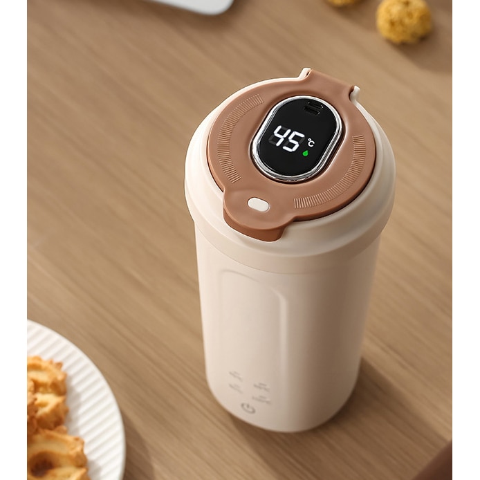 Fierbator Portabil, Termos Electric, 500ML, 4 Presetari de Temperatura ...