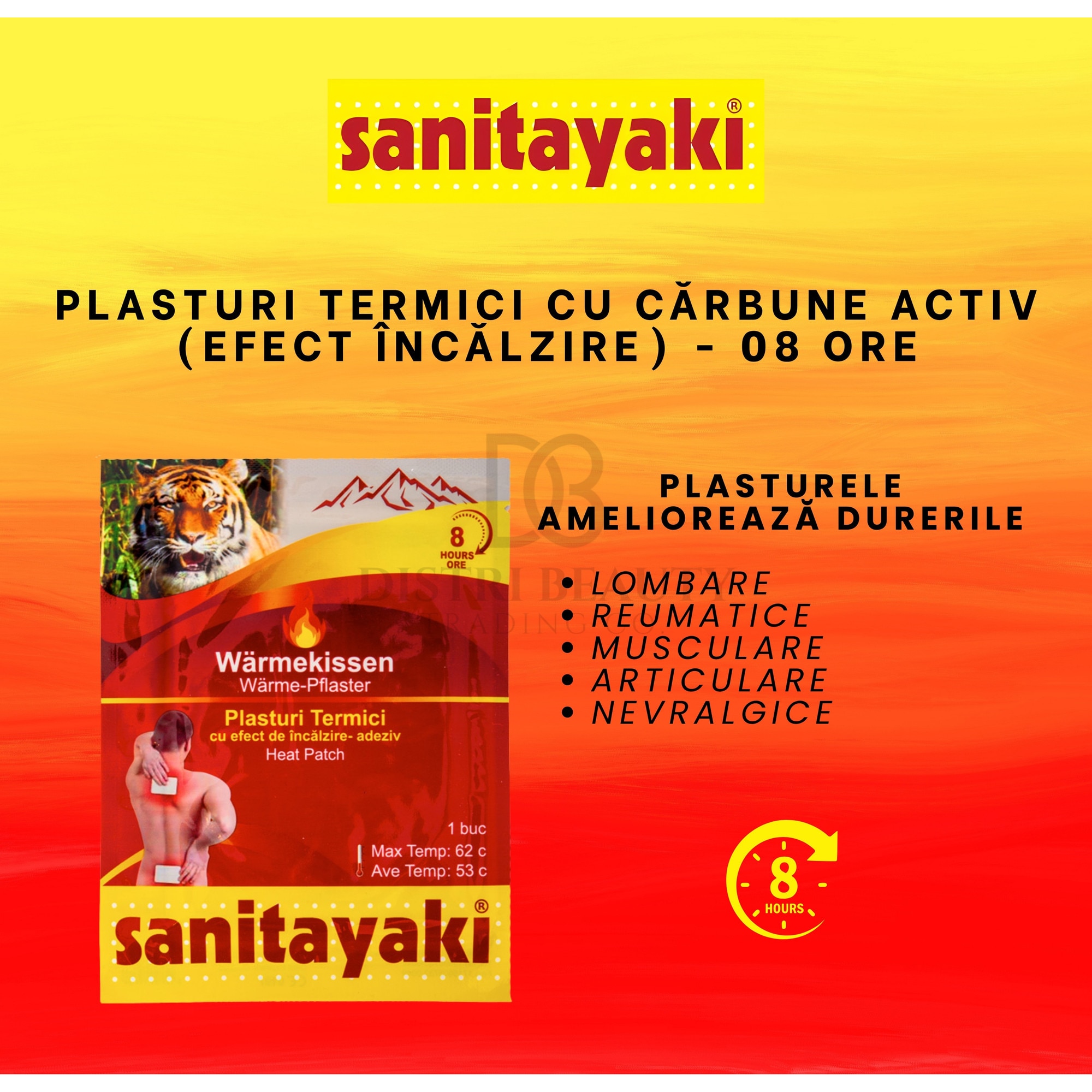 Plasturi termici SANITAYAKI, efect incalzire 12 ore, calitate premium ...
