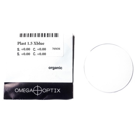 Lentila plastic pentru ochelari, Omega Optix, Organic 1.5 X Blue - eMAG.ro