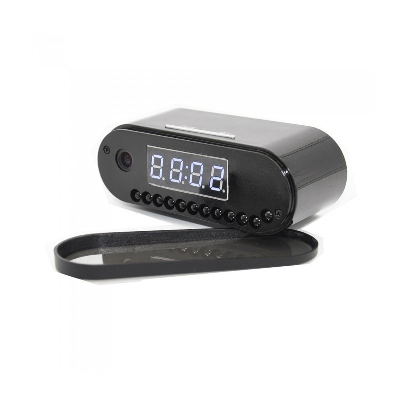 Ceas birou oval cu camera ascunsa spion Full HD 1080p, iP, WiFi cu ...