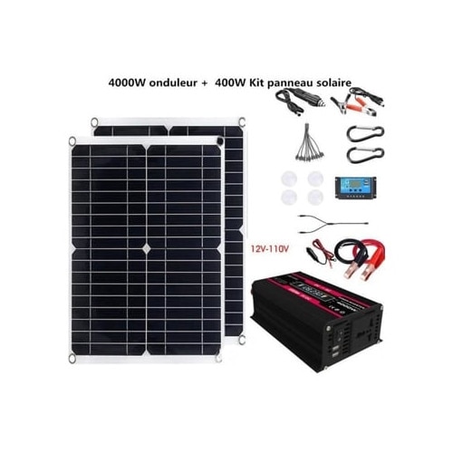 Generator solar 4000 W, sistem de grada rezidential, kit complet panou ...