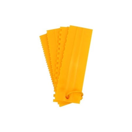 Set 4 ustensile ornare prajituri, design cu carlig, plastic eco ...