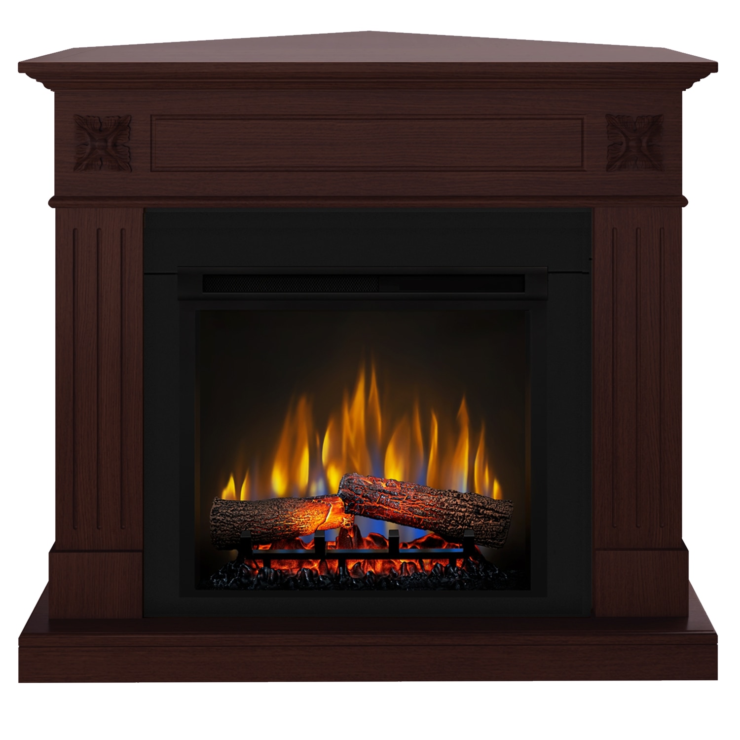 Semineu electric London Drept/Colt Mahon cu focar electric 3D Dimplex ...