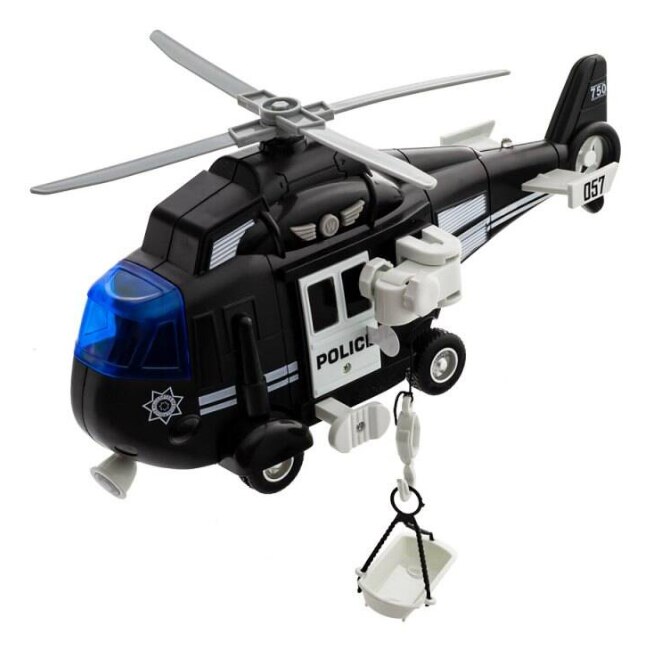 Elicopter de politie, GHEMOTOC®, cu frictiune, efecte luminoase si ...