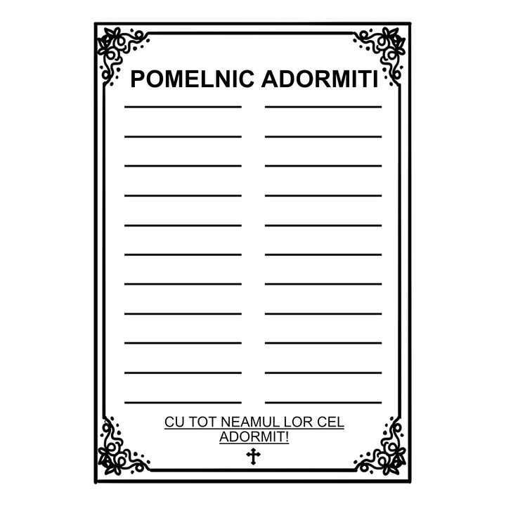 Pomelnic religios tipizat model 2 adormiti, set 100 bucăți, dimensiune ...