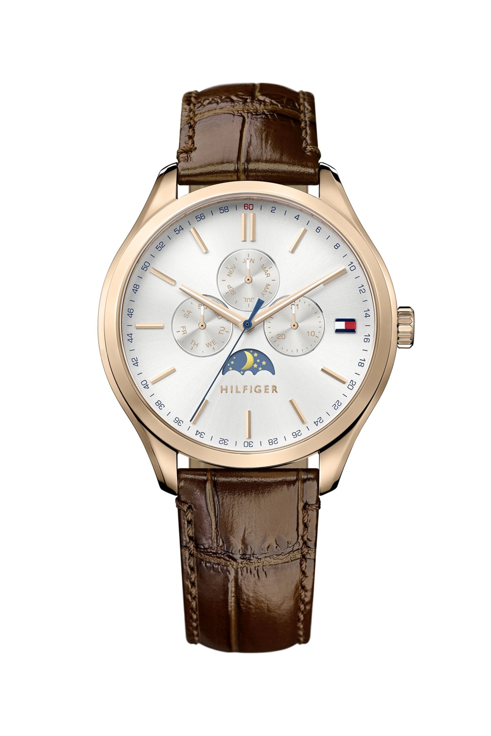 Tommy Hilfiger, Ceas cu functii multiple, Maro - eMAG.ro