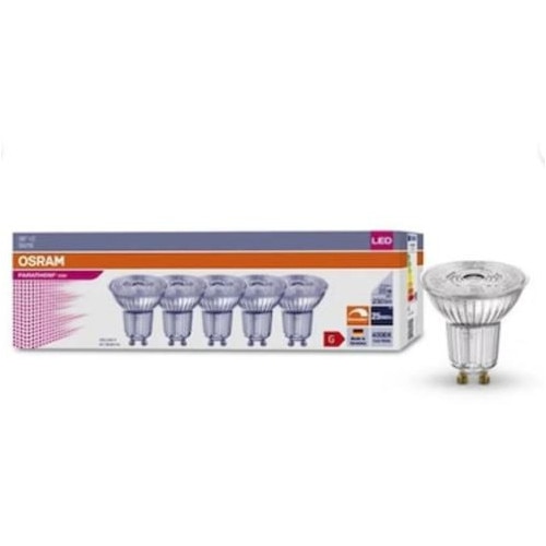 Set 5 becuri OSRAM, GU10, LED, 3.4W, 230lm, 2700k, lumina calda ...