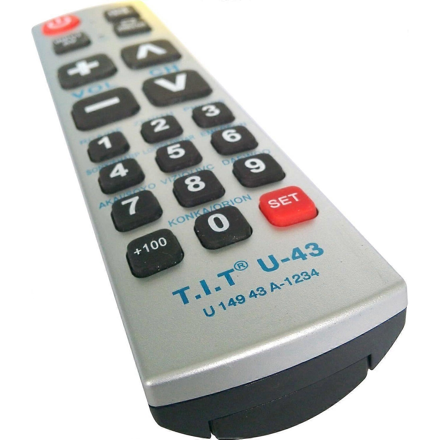 Telecomanda universala cu buton mare, set multiplu, design simplu, U-43 ...
