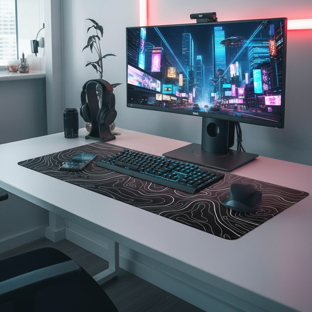 Mousepad Gaming Profesional TNS®, Rezistent la Apa, Viteza Alunecare ...