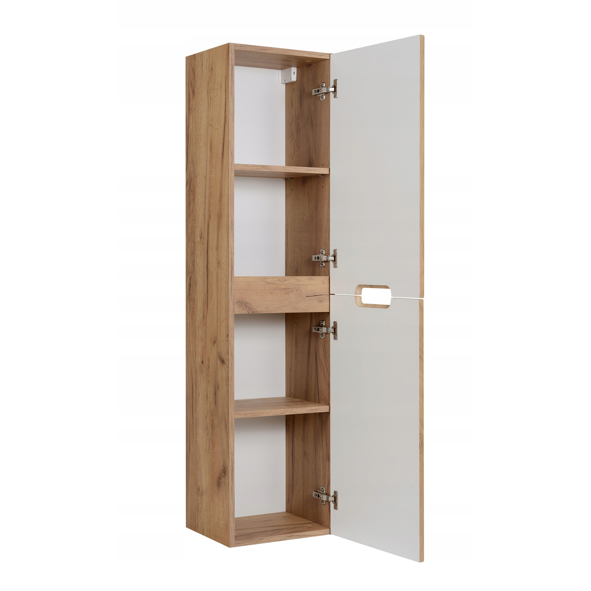 Dulap de Baie Coloana, RODAN, Vena, MDF Canelat, Stejar Auriu Craft ...