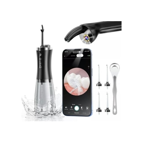 Irigator bucal Water Flosser C2 cu camera 10 MP, 2 moduri, Gertiz - eMAG.ro