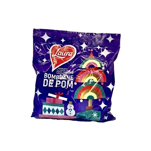 Bomboane de pom cu visine, caramel, mere coapte 180 g Laura - eMAG.ro