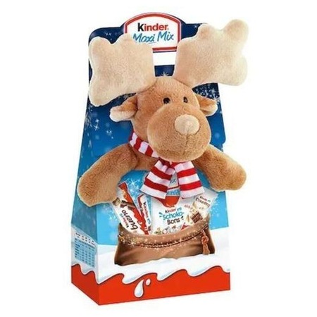 Pachet ciocolata Kinder, ren, Kinder Maxi Mix Plush` 133gr - eMAG.ro