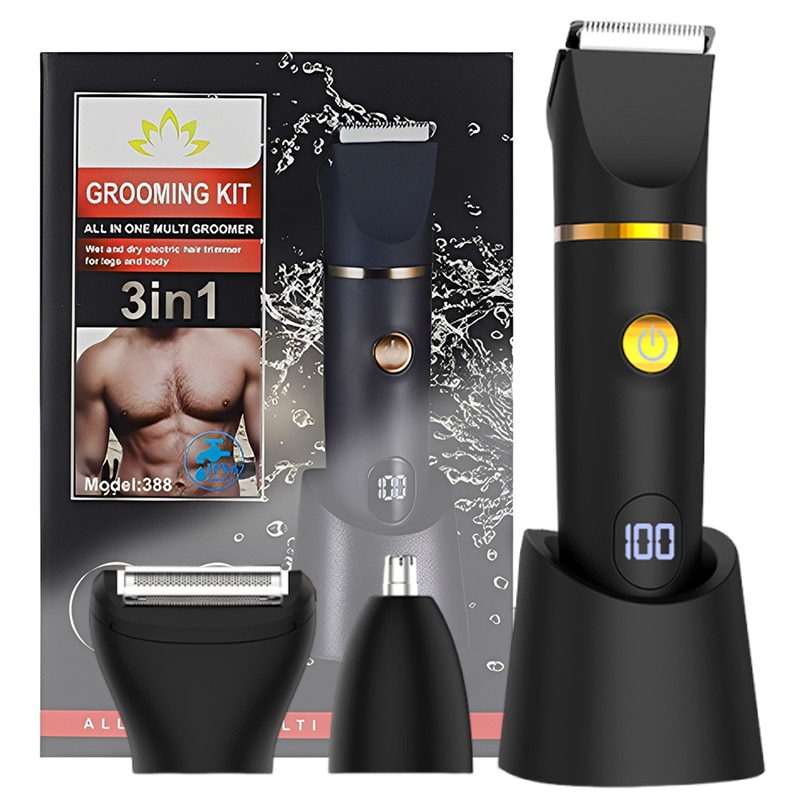 Masina de tuns barbati si aparat de ras, multifunctional 3 in 1, 3 ...