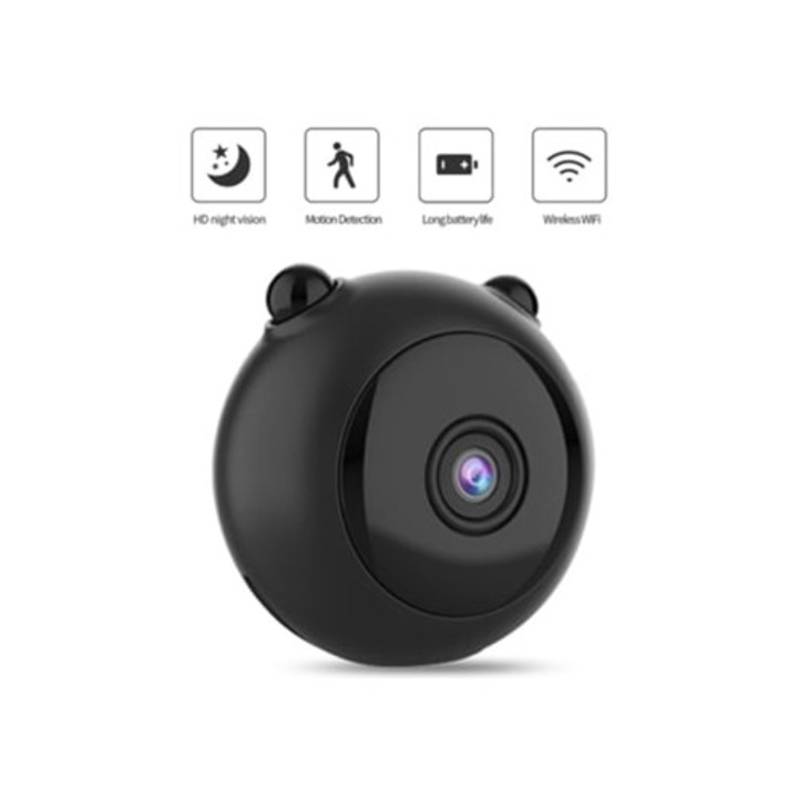 Camera spion Wifi HD 1080p, detectie miscare, vizibilitate nocturna ...