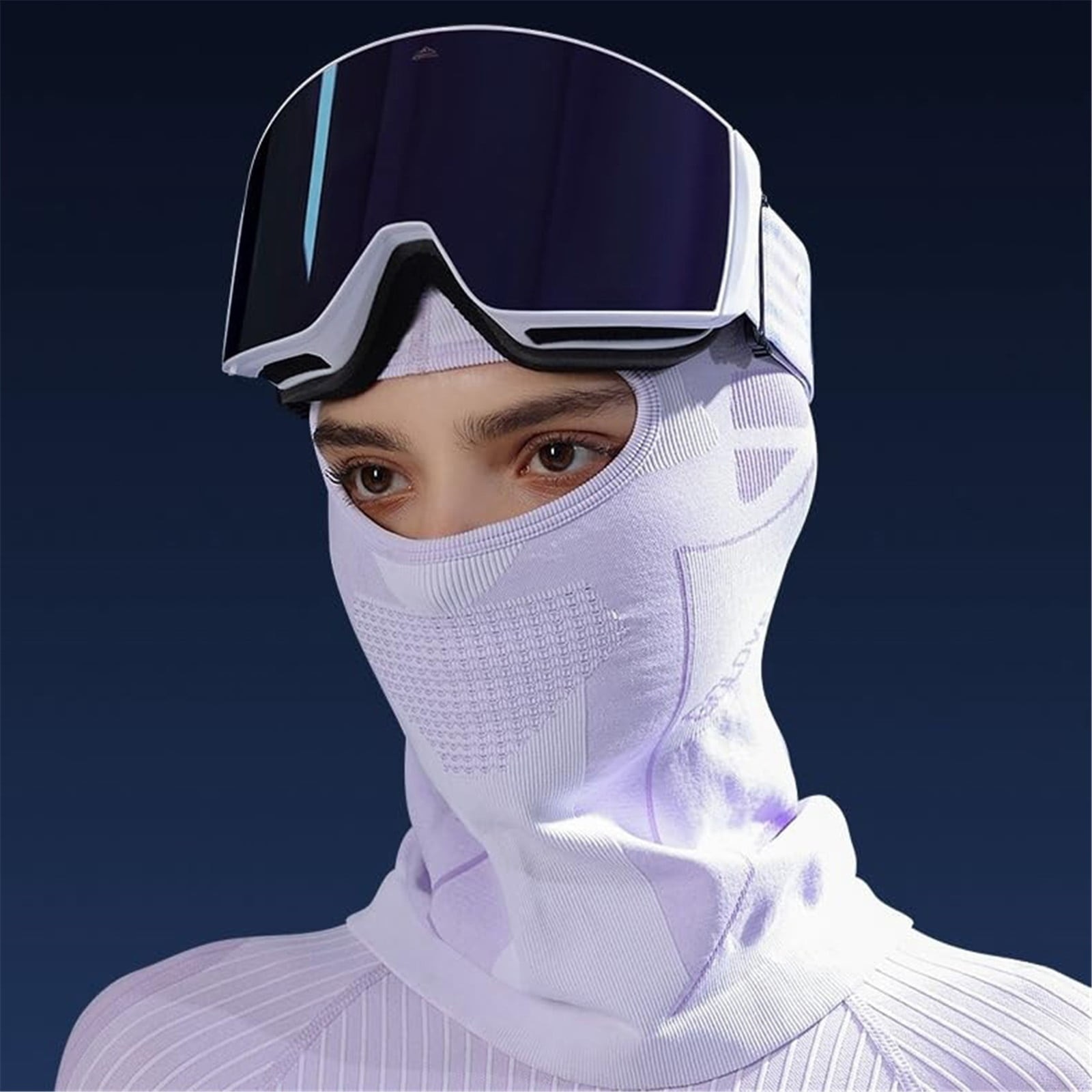 Cagula pentru schi, Cagula cu fular si masca pentru fata, unisex ...