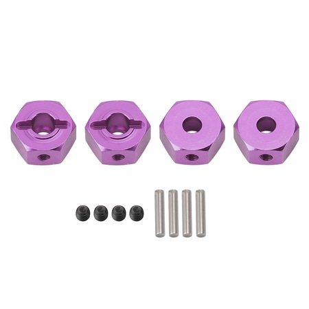 Set 4 adaptoare hexagonale roti 12mm din aliaj de aluminiu pentru ...
