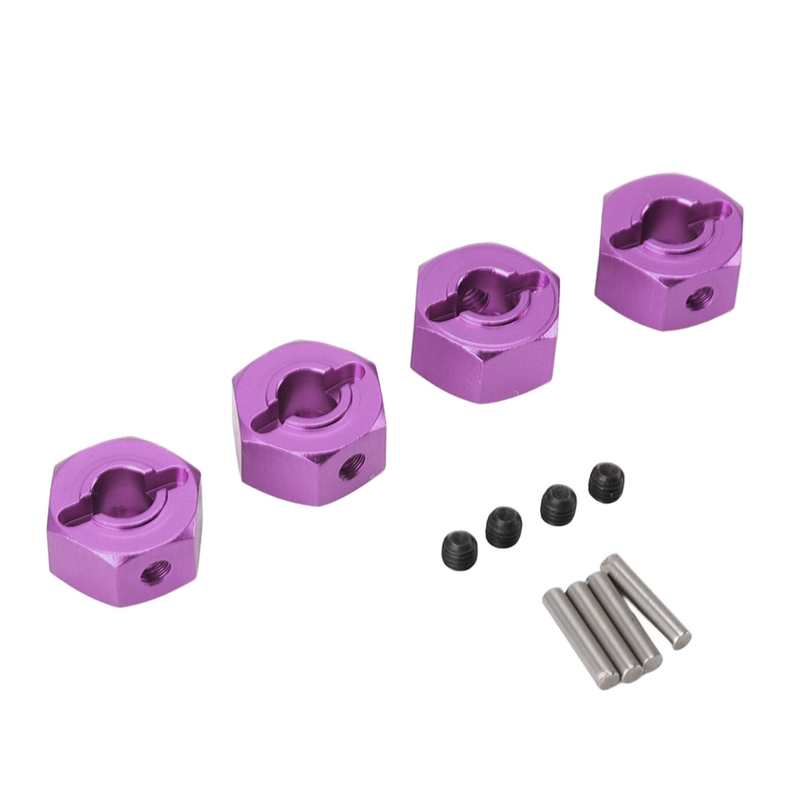 Set 4 adaptoare hexagonale roti 12mm din aliaj de aluminiu pentru ...
