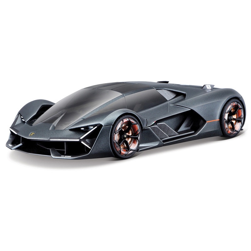 Masina de model Bburago Lamborghini Terzo Millennio, 1:24, verde neon ...