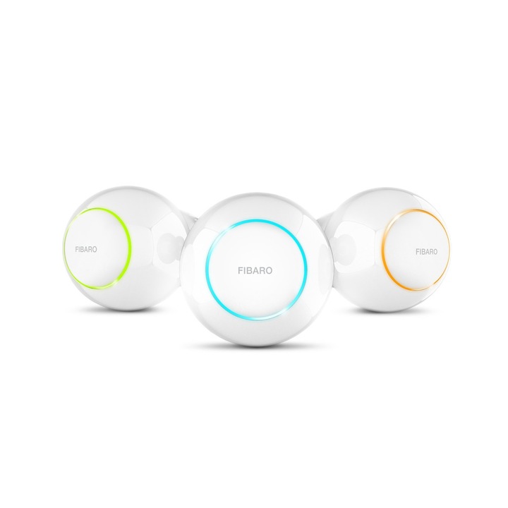 Cap termostatic inteligent de radiator FIBARO Heat Controller, Z-Wave Plus, cod FGT-001 ZW5 EU ...