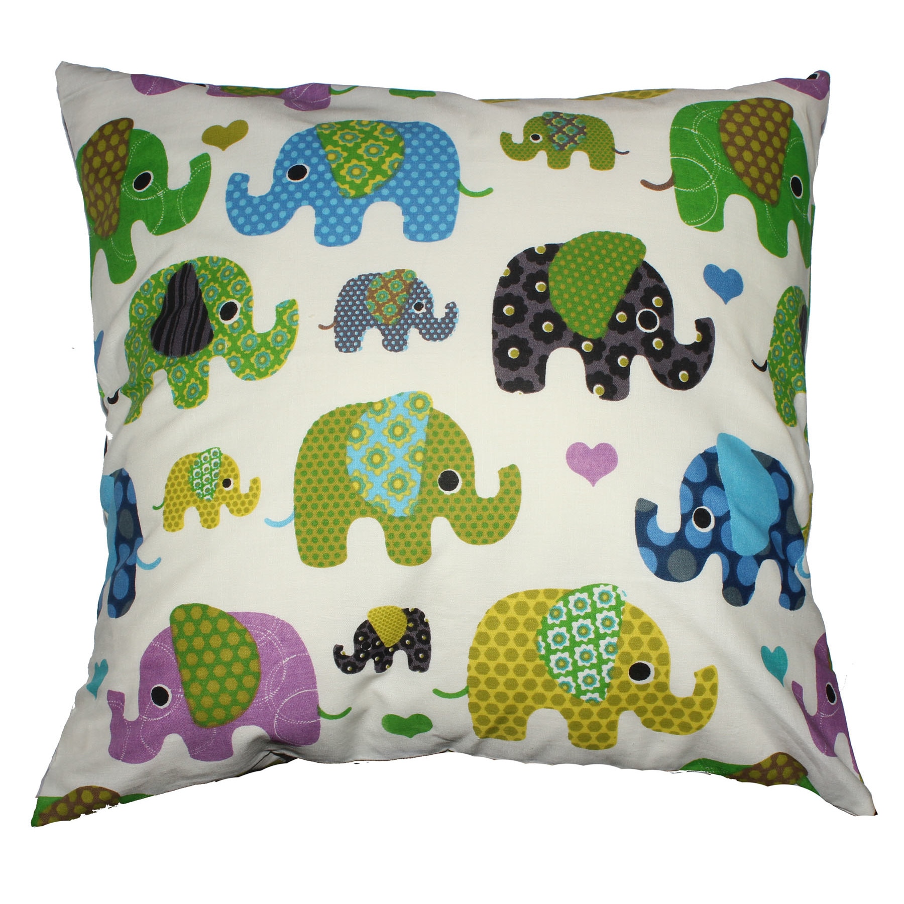 Perna, elefantei, turcoaz, 40x40cm - eMAG.ro