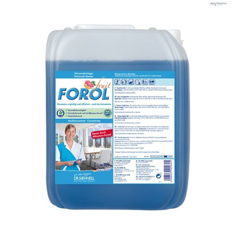 Detergent universal pardoseli, Forol Fruit 10 L, Dr.Schnell - eMAG.ro