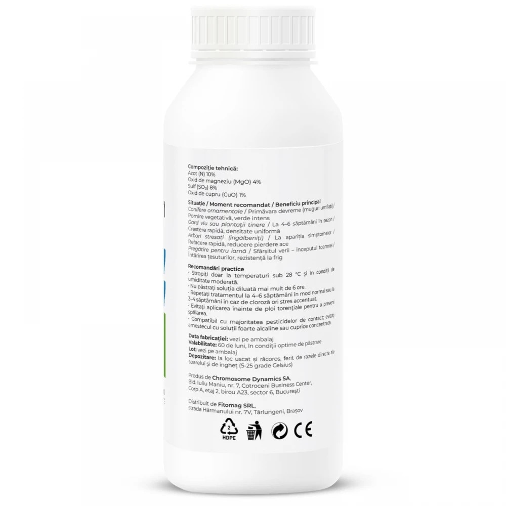 Ingrasamant foliar pentru toate speciile de conifere, tuia, brazi ...
