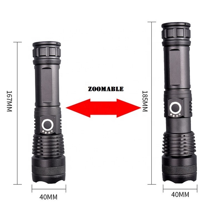 Helius Zeta-XO-2 újratölthető lámpa, 100–1000 lm, IP65, zoom, CRI 90 ...