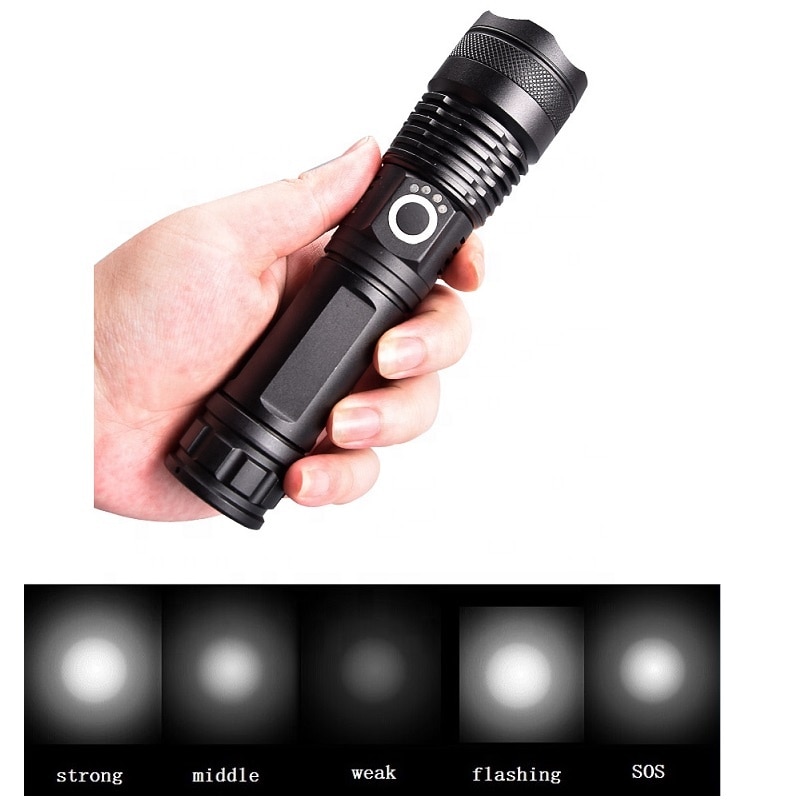 Lanterna reincarcabila Helius Zeta-XO, 100 -1000 lm, IP66, zoom, CRI 90 ...