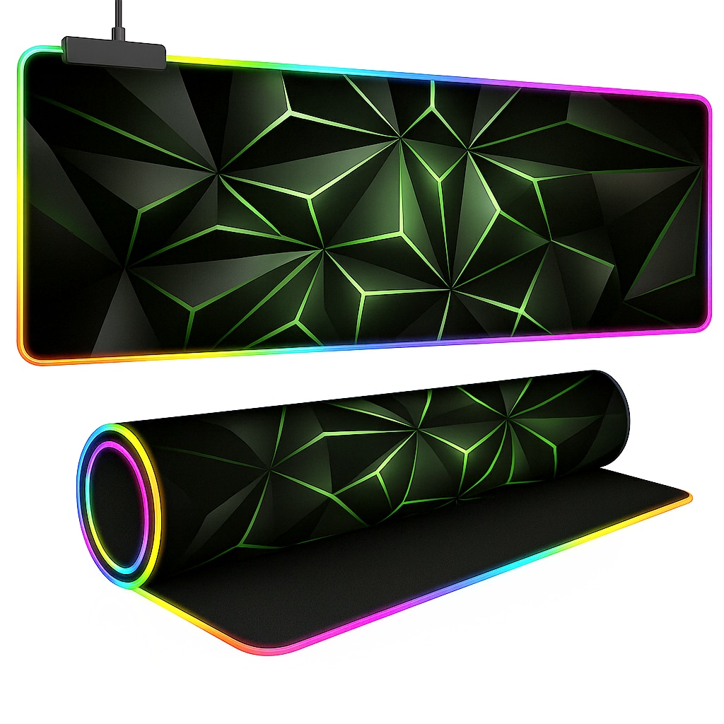 MousePad Gaming Profesional TNS®, Cauciucat, 4 Moduri Iluminare LED ...