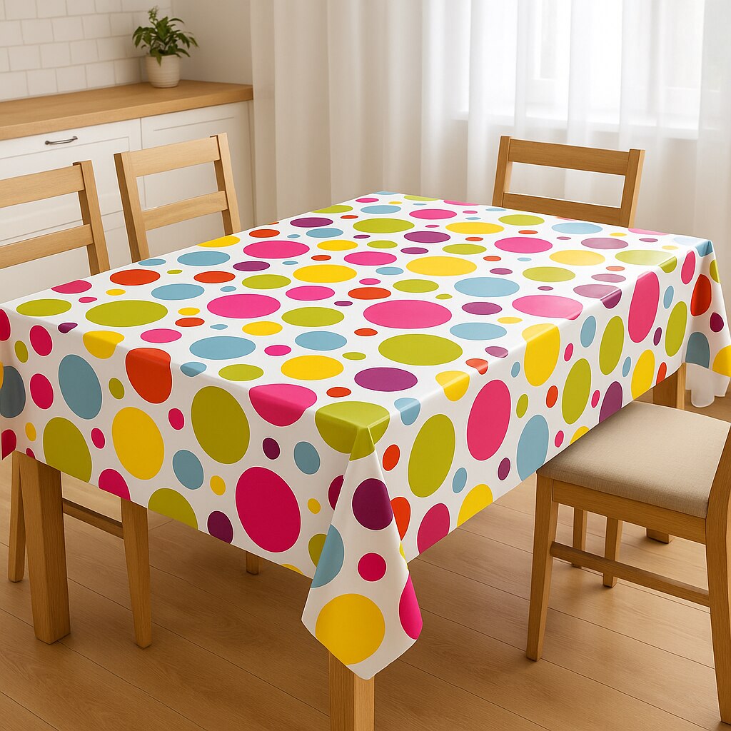 Fata de masa impermeabila tip musama, 100x140 cm, dreptunghiulara, PVC ...