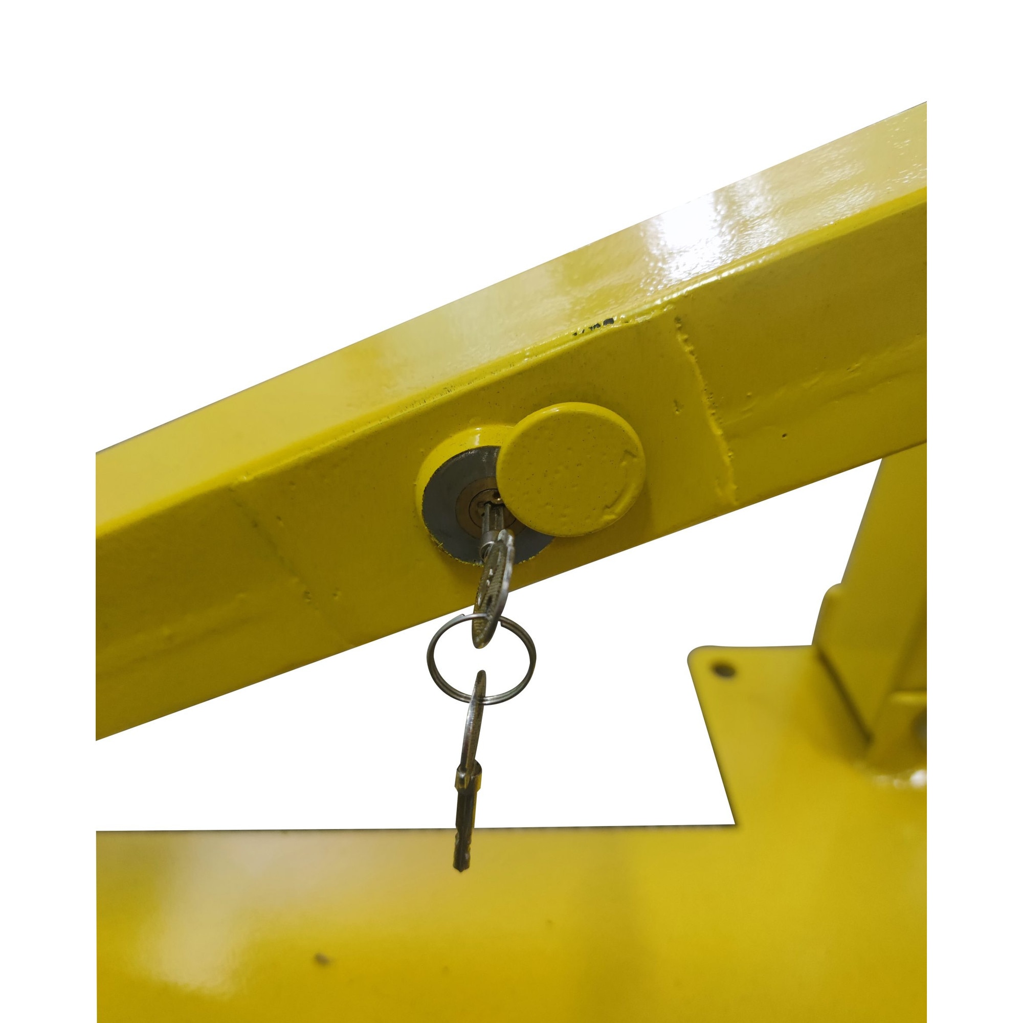 Bariera de parcare pliabila Compass T, metalica, galbena, 800x550x525mm ...