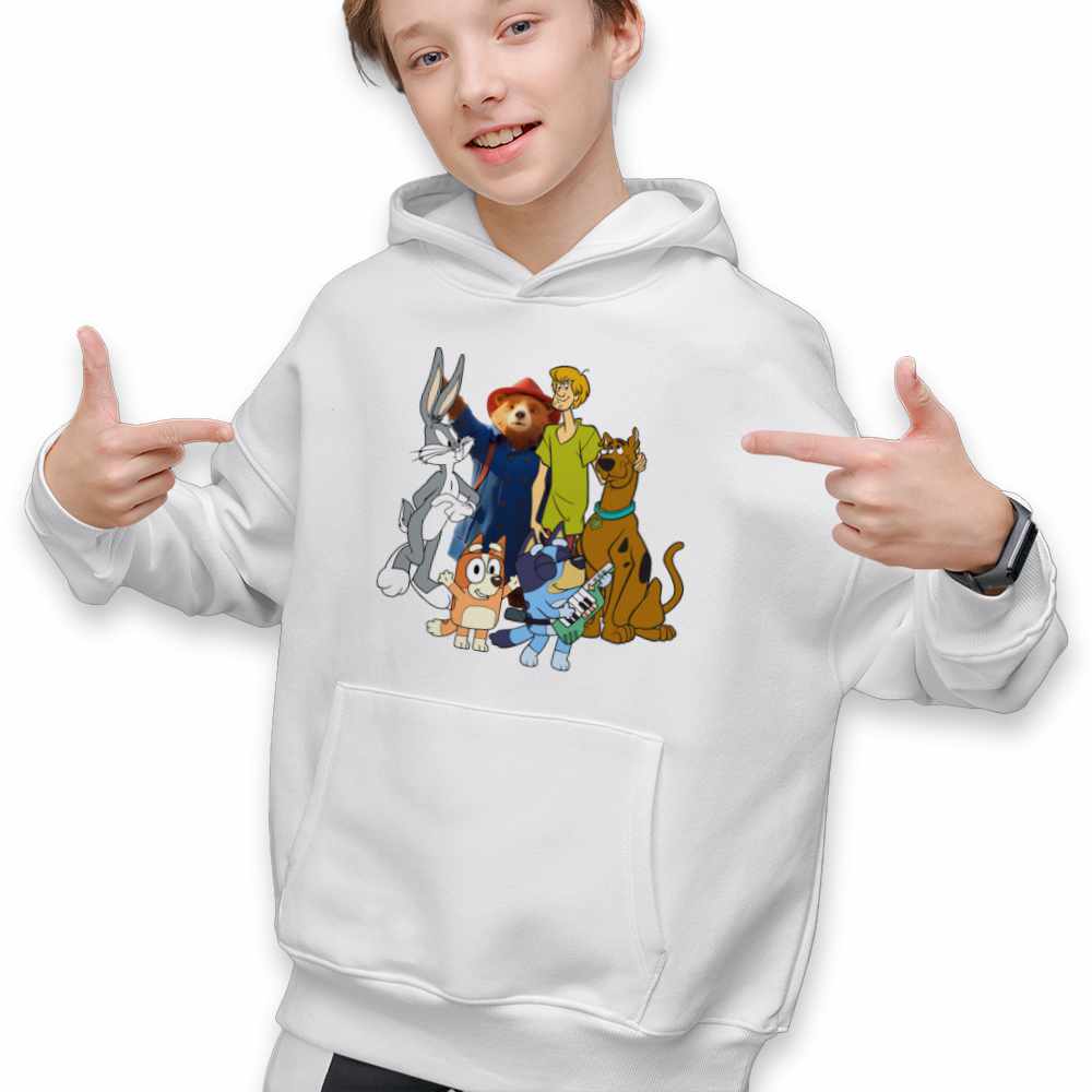 Hanorac Copii Baieti Paddington Scooby Doo Bugs Bunny Bingo Bluey Blue ...