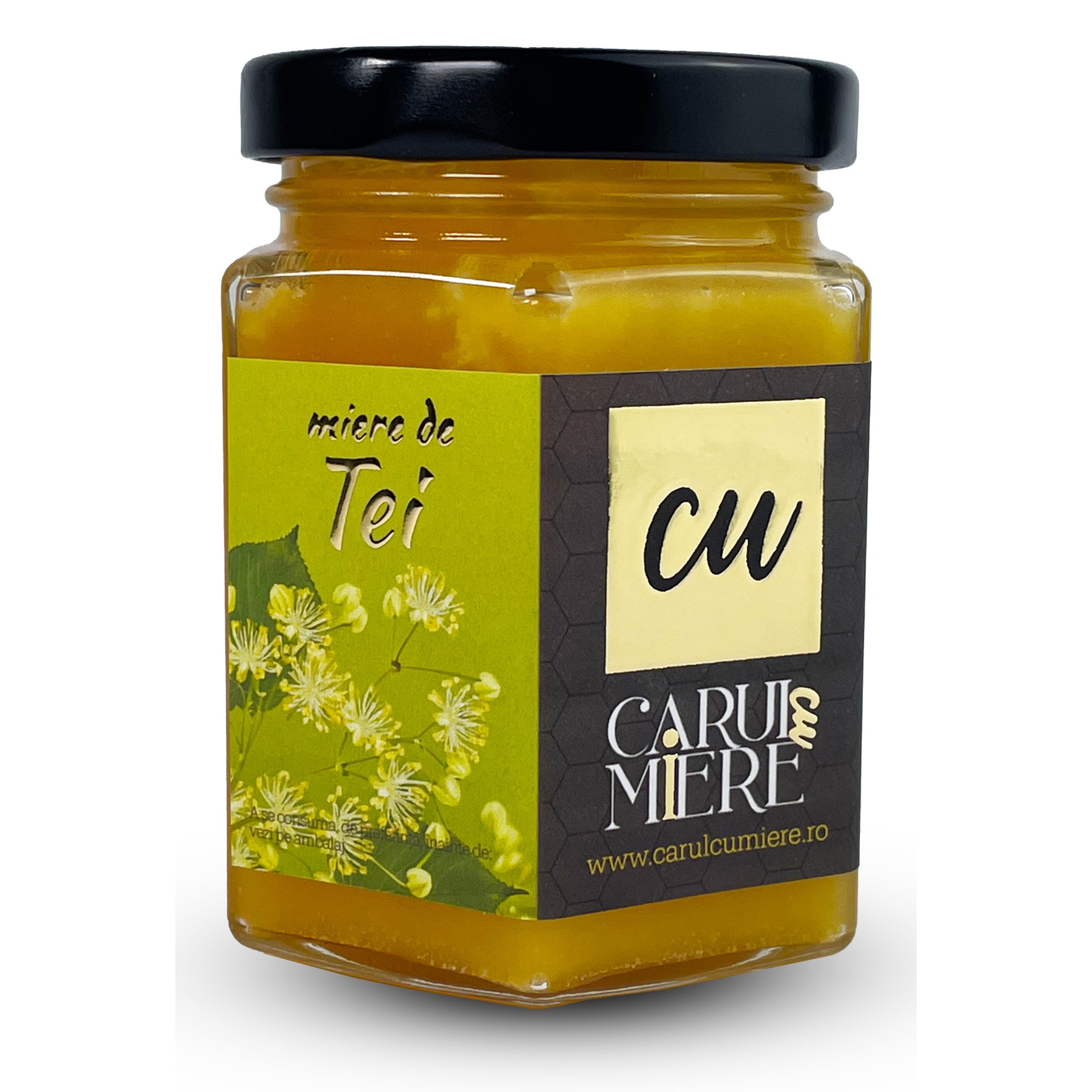 Miere de albine, Tei, cruda, Carul cu Miere, 260g, Carul cu Miere - eMAG.ro