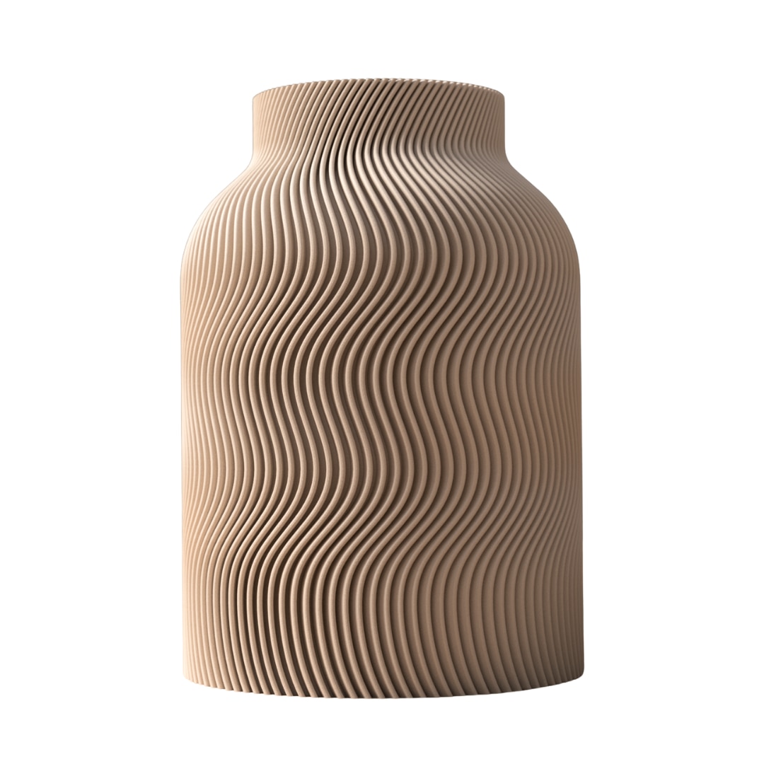 Vaza decorativa, Homentum, Ateas, Maro Latte, 21 cm - eMAG.ro