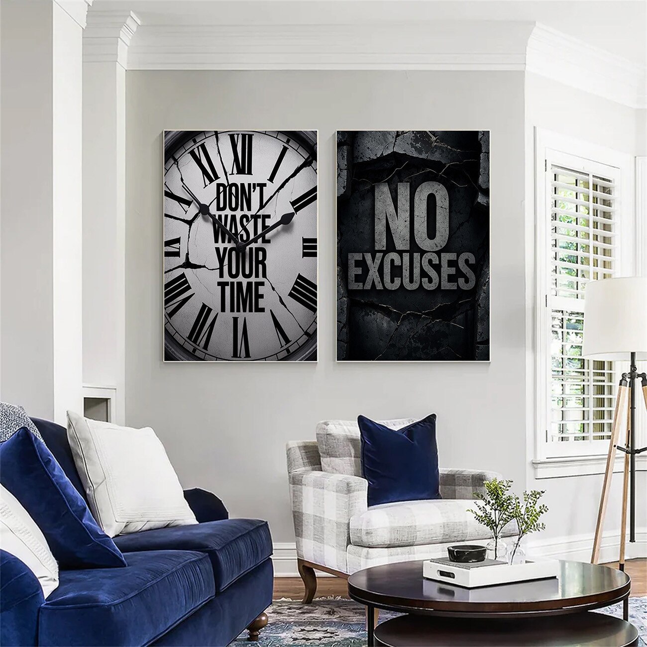 Set 2 Tablouri Moderne - Puterea Prezentului - 50 x 70 cm x 2, Tablouri ...