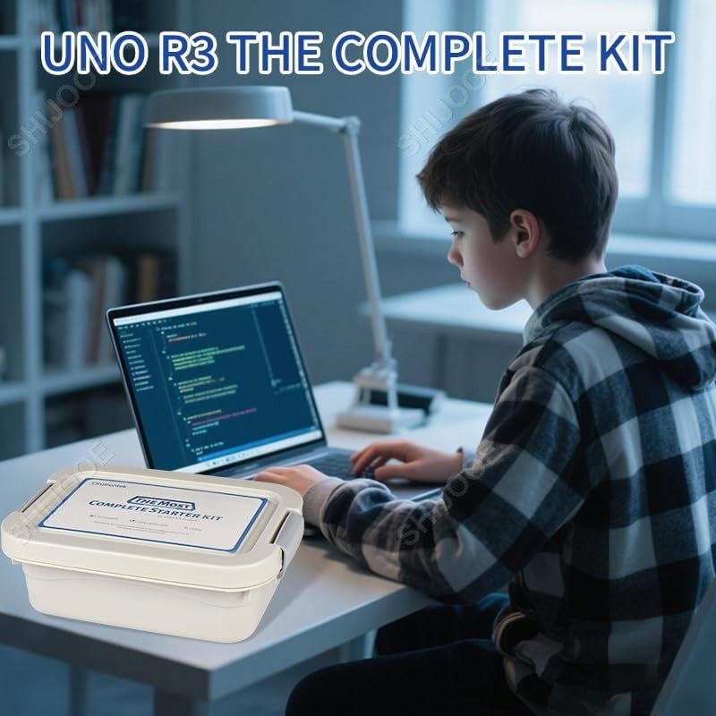 Kit de programare Arduino UNO R3，SHIJOOE®，Kit start componente ...