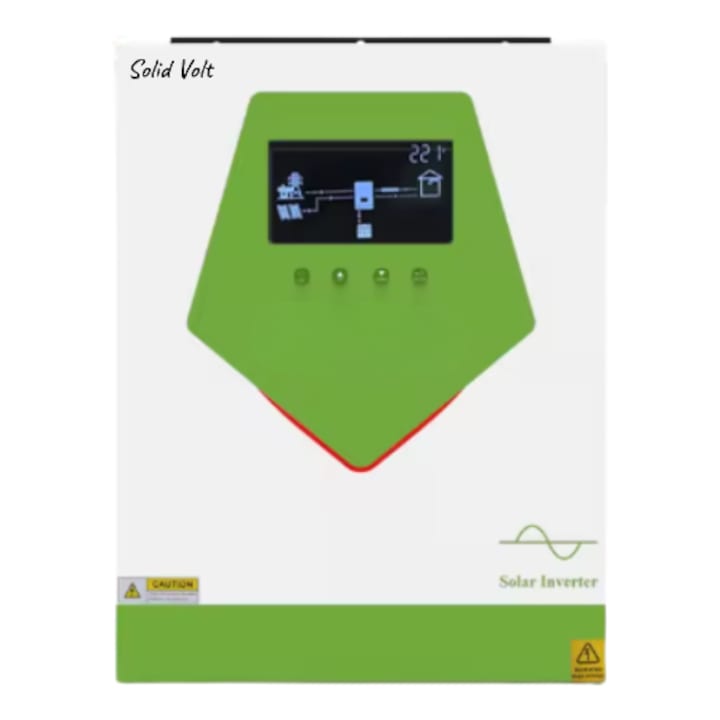 Invertor hibrid SOLID VOLT 6.5 KW sinus pur 48V cu regulator MPPT ...