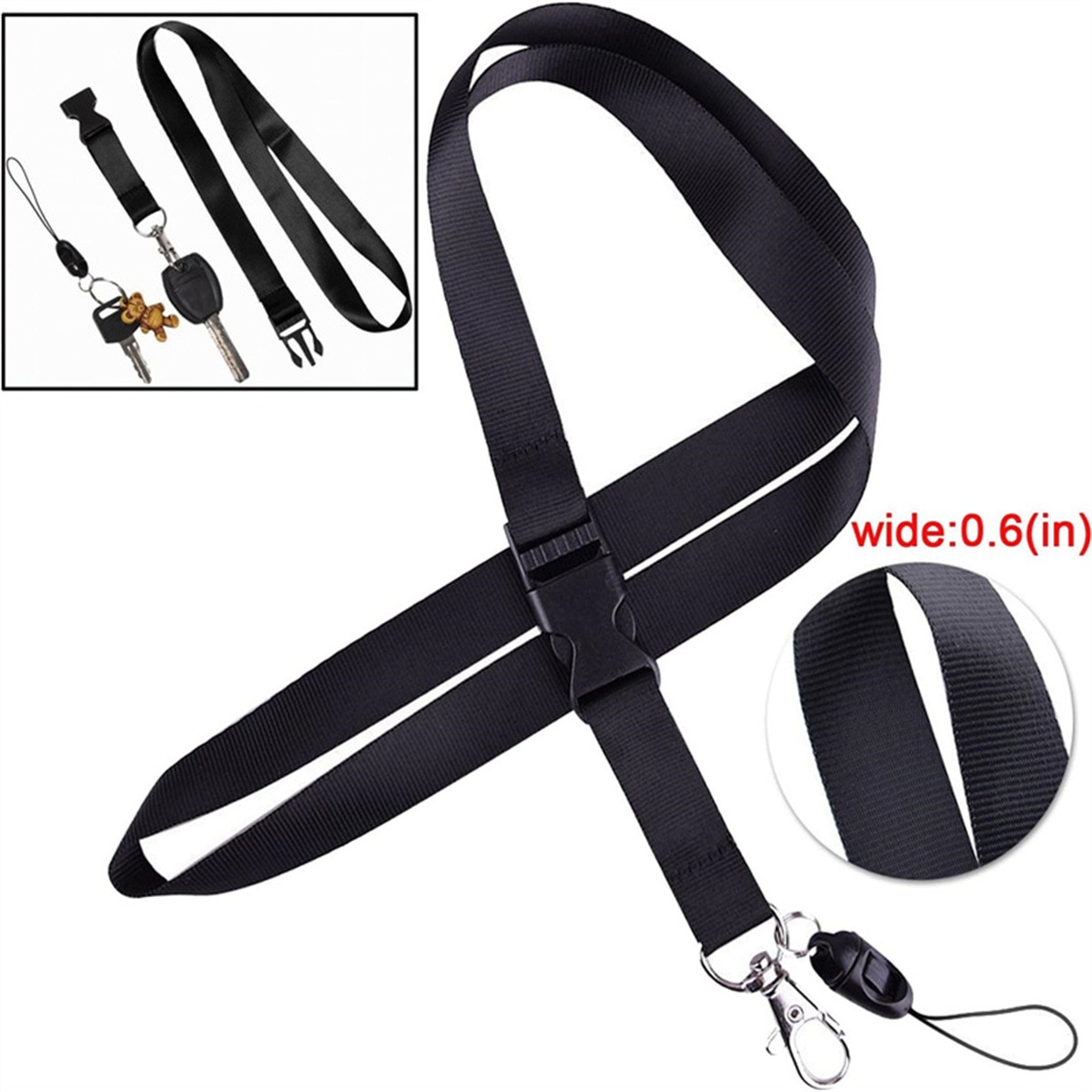 Set de 2 brelocuri magnetice retractabile, ZOUN, cu snur si suport ...