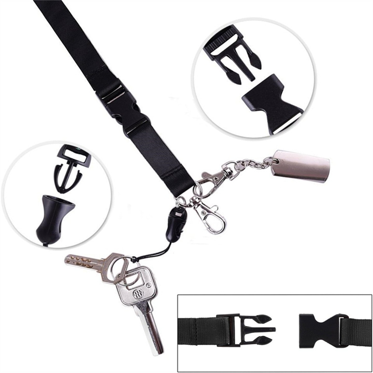 Set de 2 brelocuri magnetice retractabile, ZOUN, cu snur si suport ...