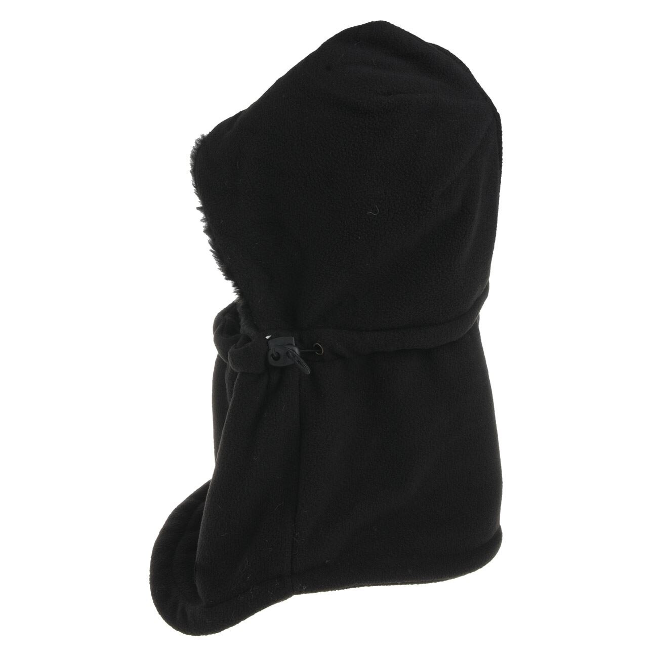 Cagula sport neagră cu captușeală fleece, șnur reglabil, pentru bărbați ...