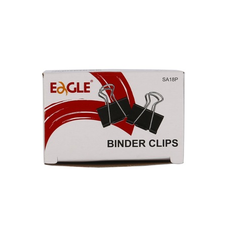 Set clipsuri metalice 25mm, negru, 12 buc, Eagle - eMAG.ro