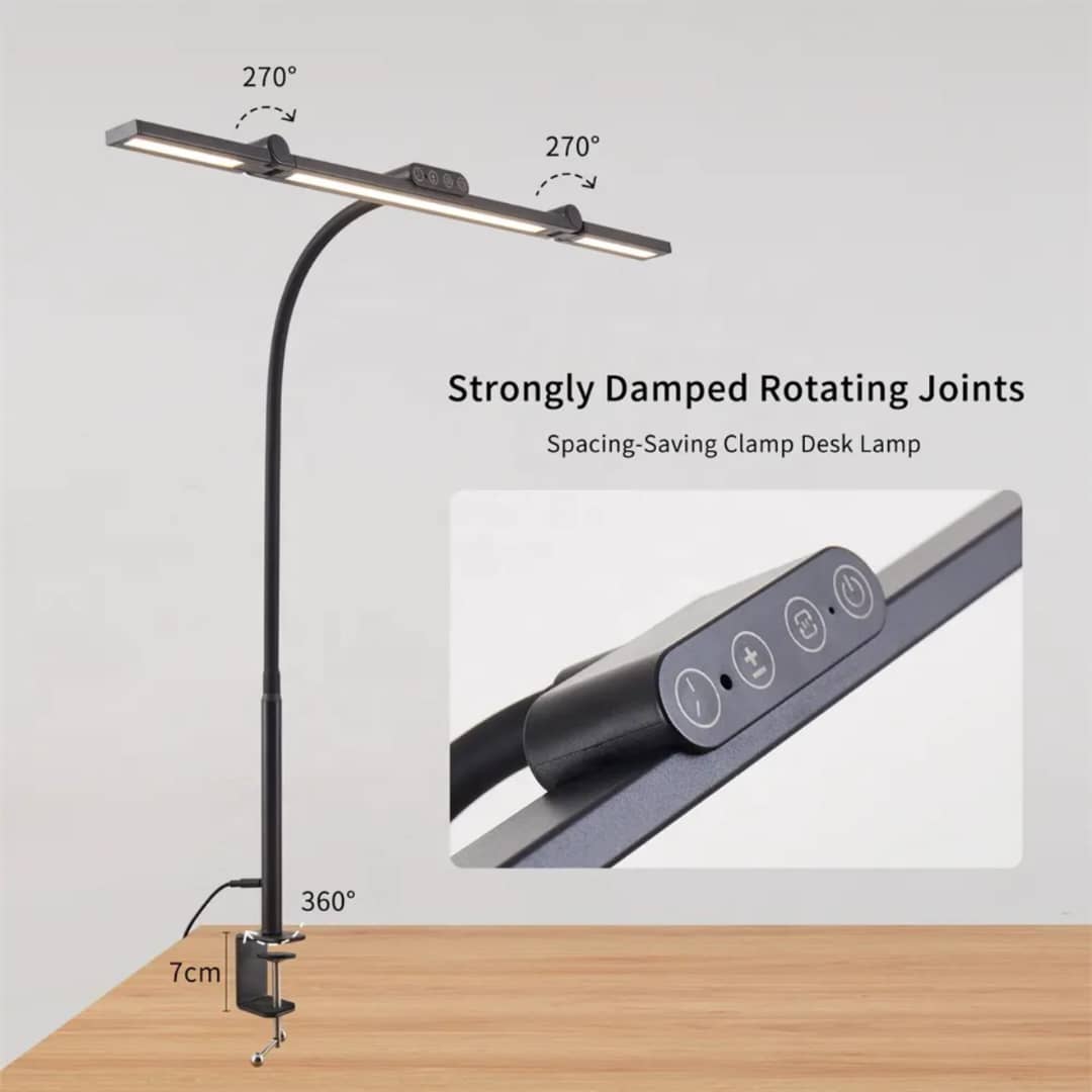 Lampa LED Birou 24W, 3 Culori, Reglabila - eMAG.bg
