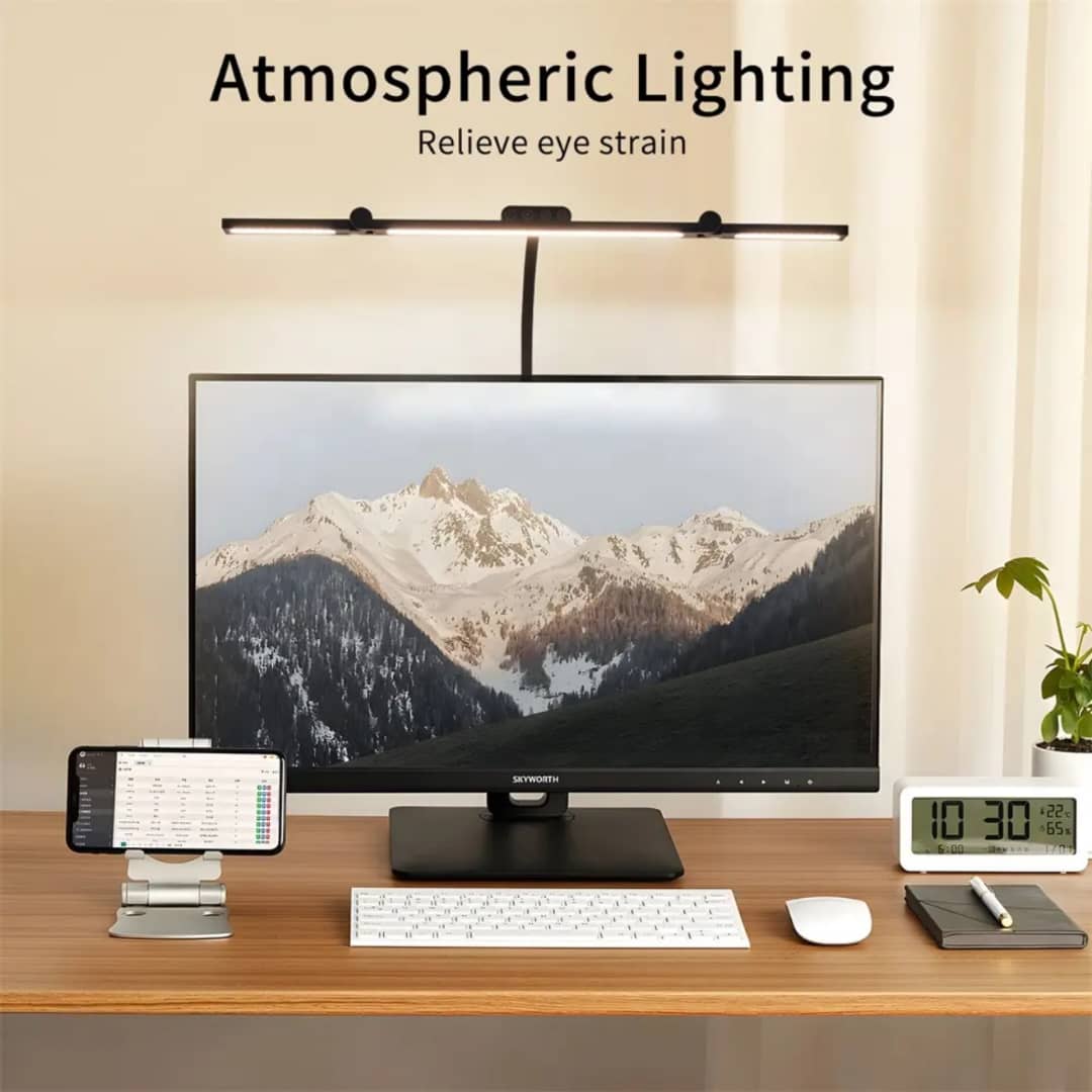 Lampa LED Birou 24W, 3 Culori, Reglabila - eMAG.bg
