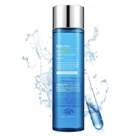 Ser pentru față Farm Stay Collagen Water Full Moist, colagen, acizi AHA ...