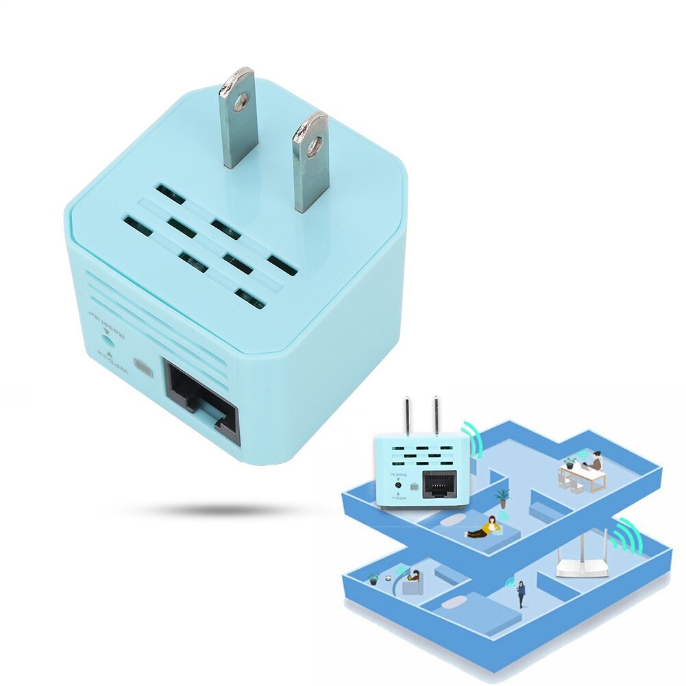 Repetor WiFi 300M cu antena omnidirectionala, 10/100M LAN, design ...